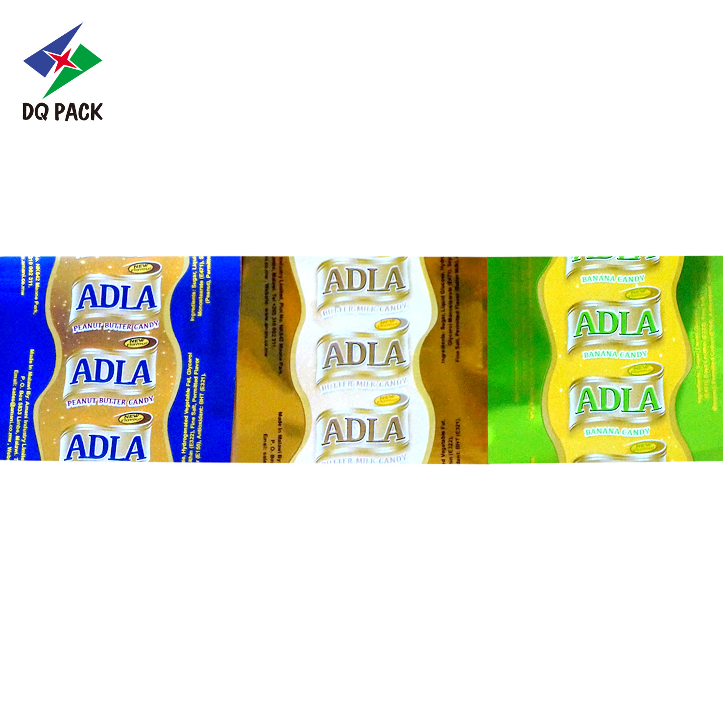 China DQ PACK Candy Twist Roll Film Chocolate Pet Roll Stock Film ...