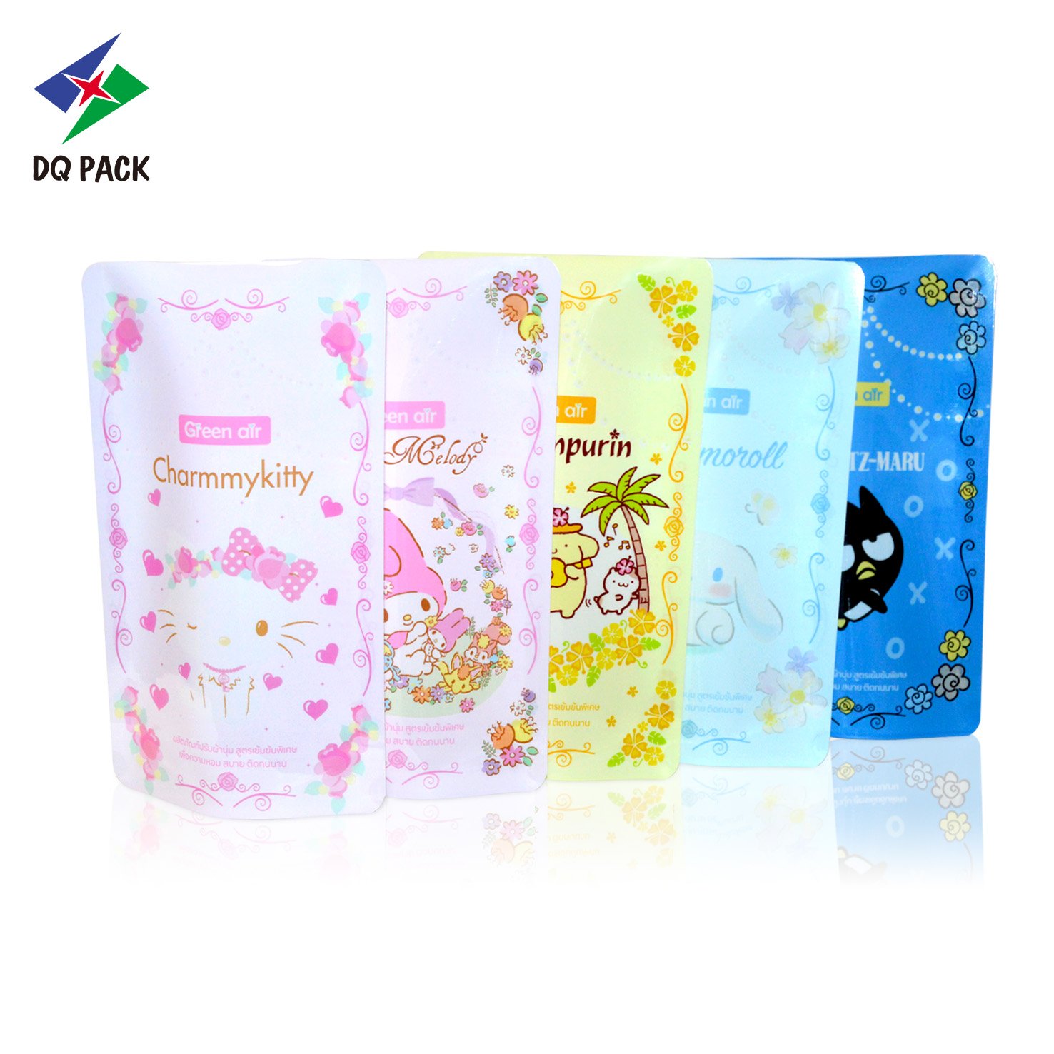 China DQ PACK Sanrio Colorful Packaging Bag Stand Up Heat Seal Pouch ...